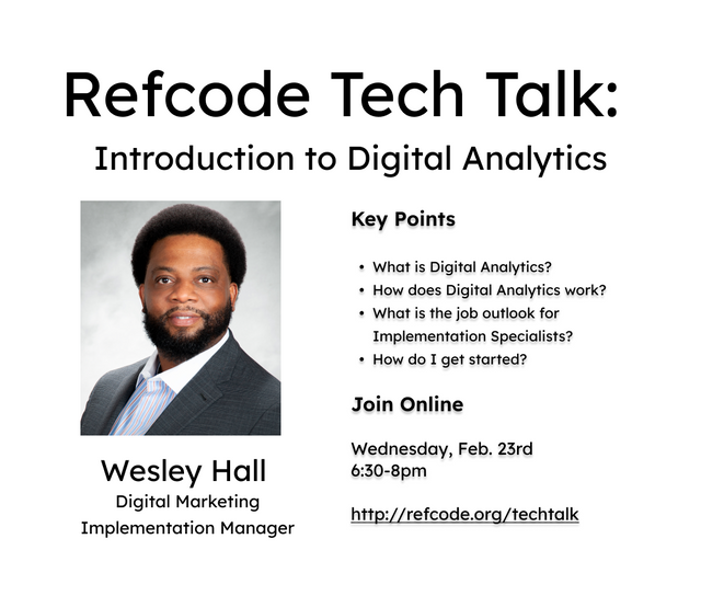 Refcode Community Tech Talk - Online-only Tech Talk and Meetup